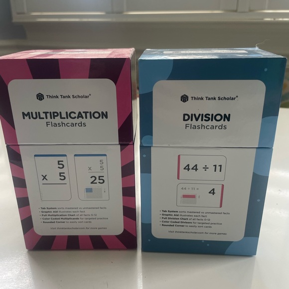 Other | Multiplication And Division Flashcards | Poshmark